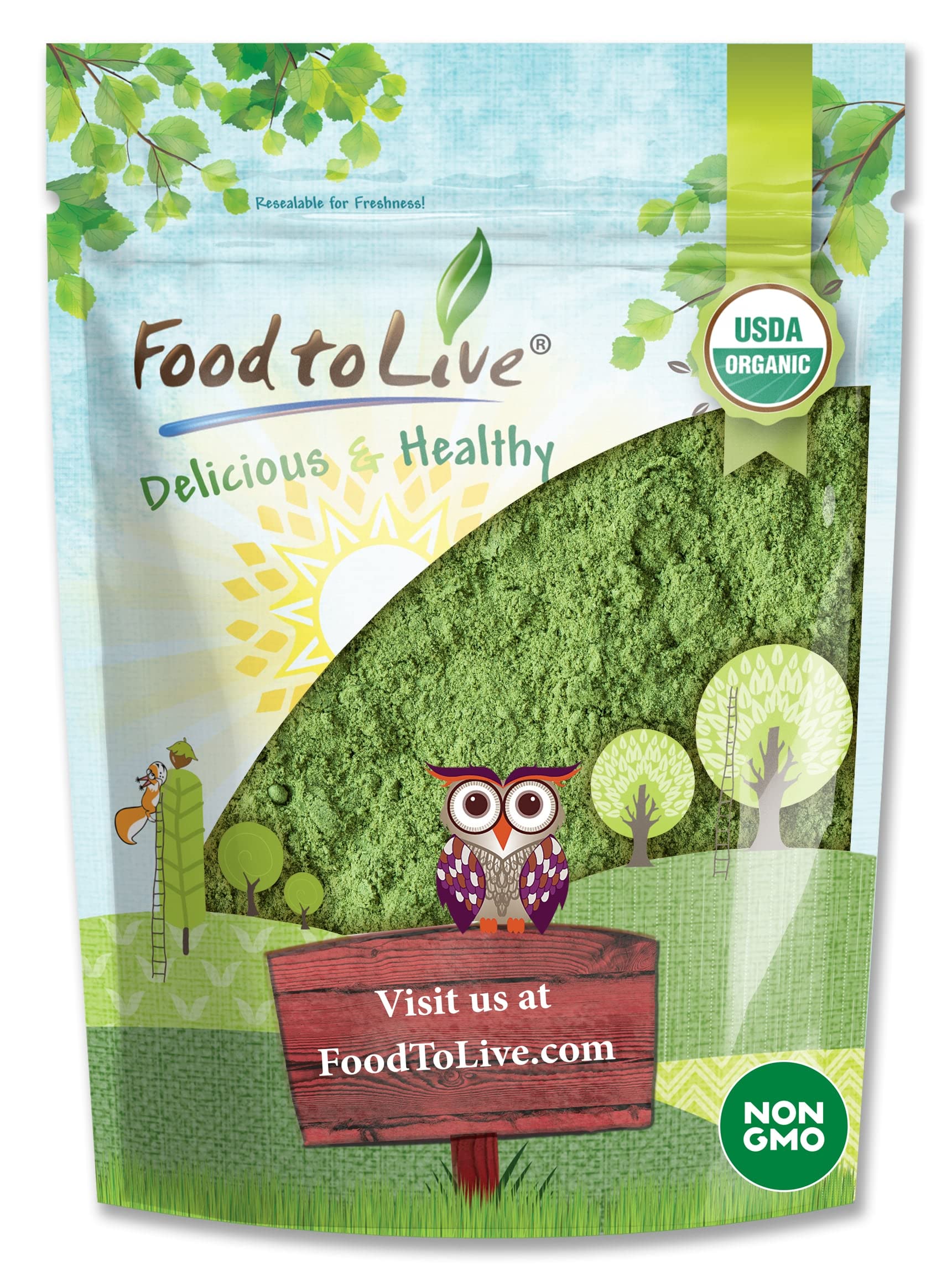 organic spirulina powder blend