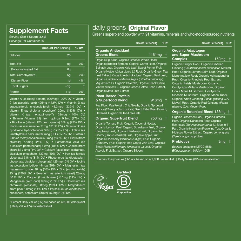 Organic spirulina powder for energy boost