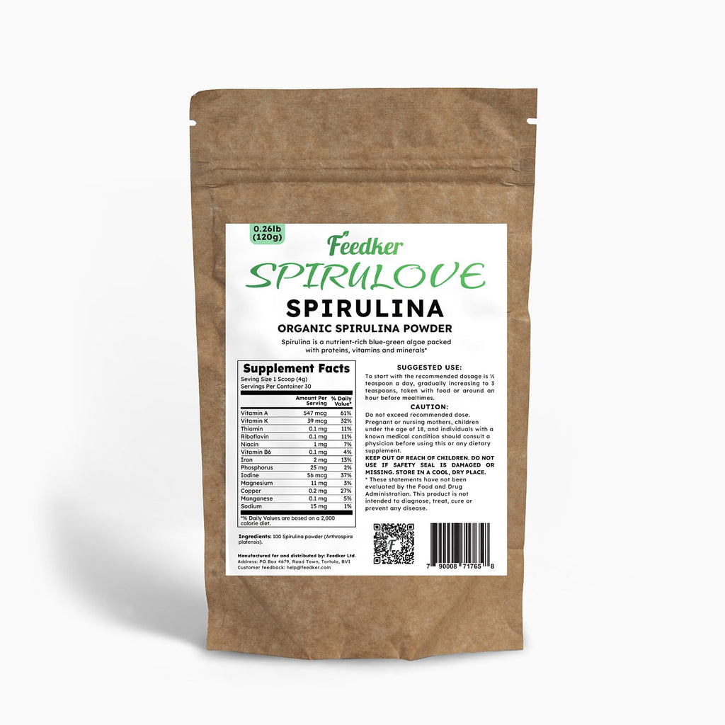 organic spirulina powder for energy