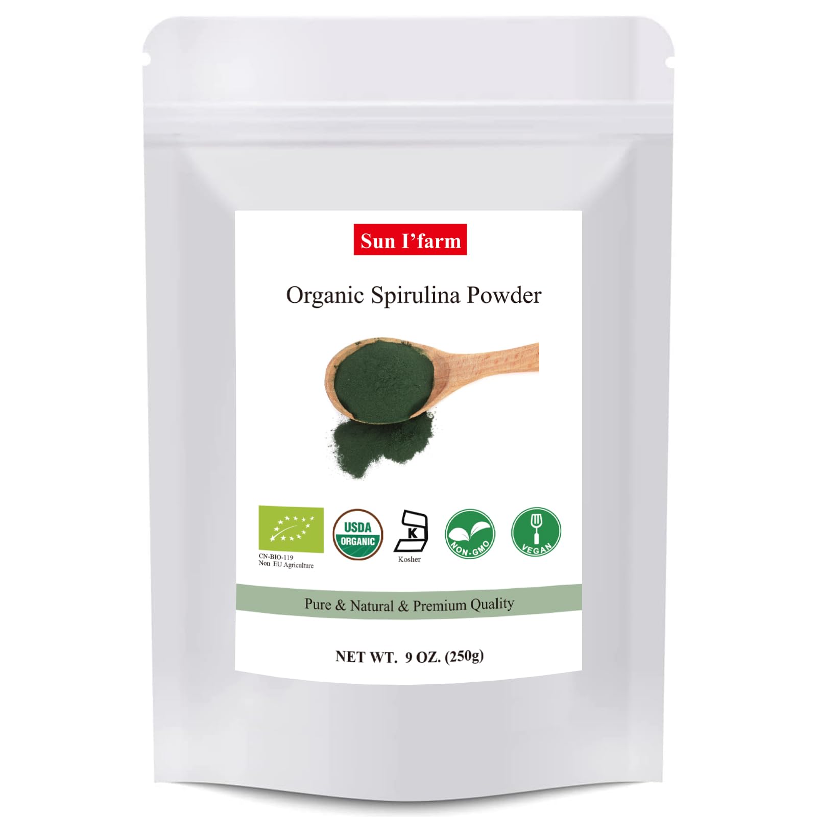 organic spirulina powder for energy