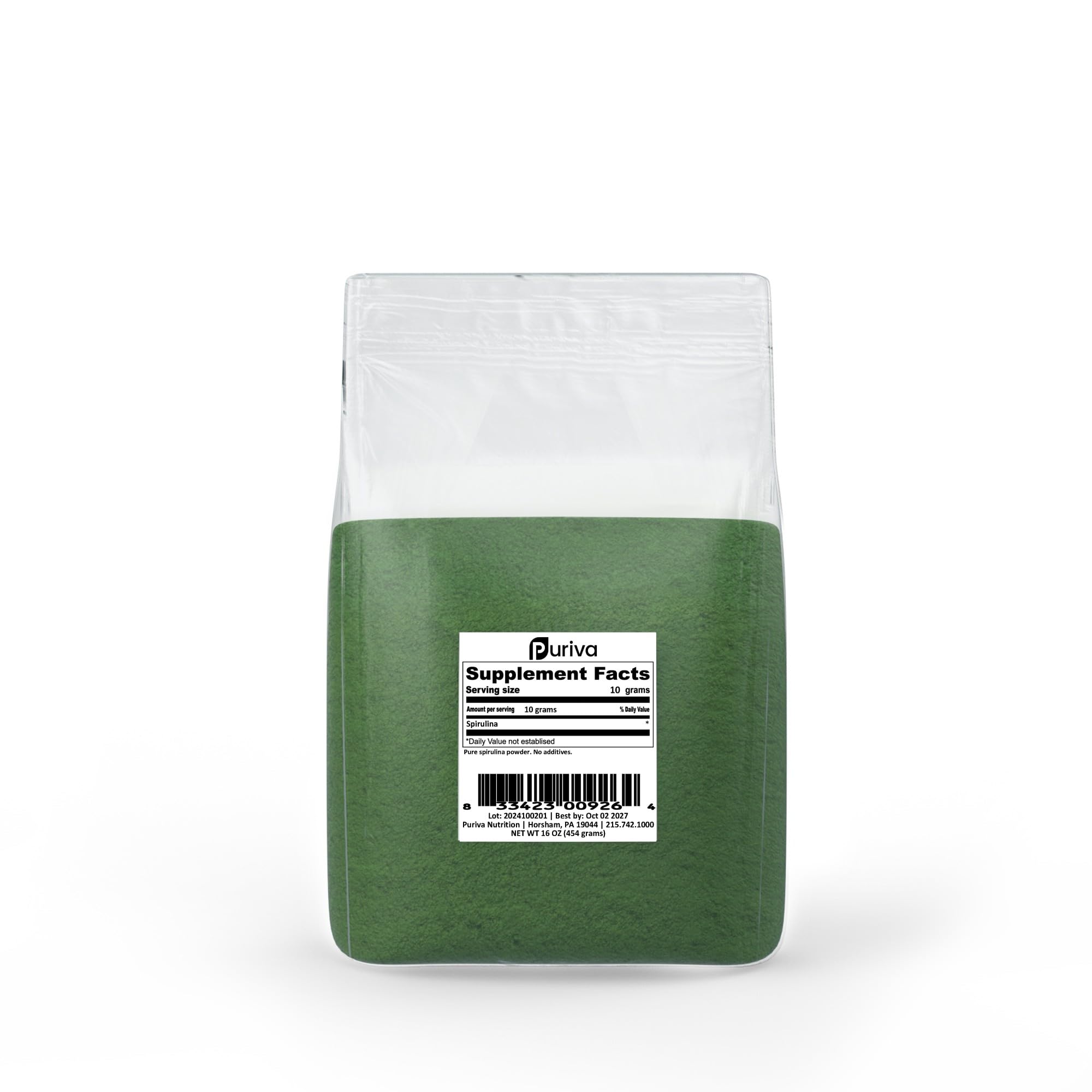 Organic spirulina powder for energy