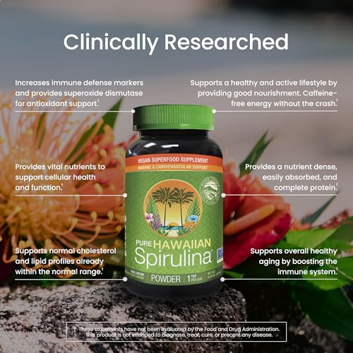 Organic spirulina powder for health