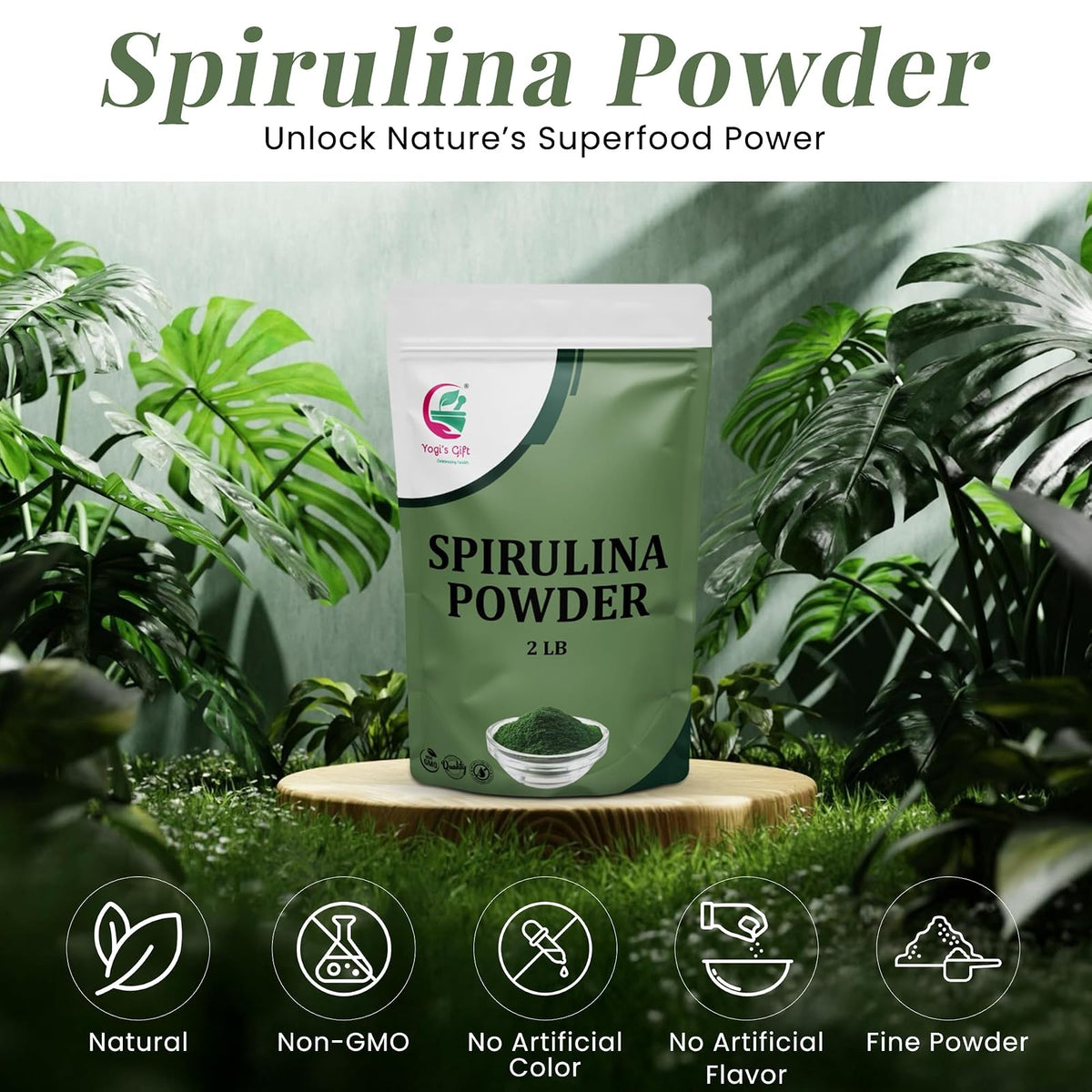 organic spirulina powder for healthy lifestyle