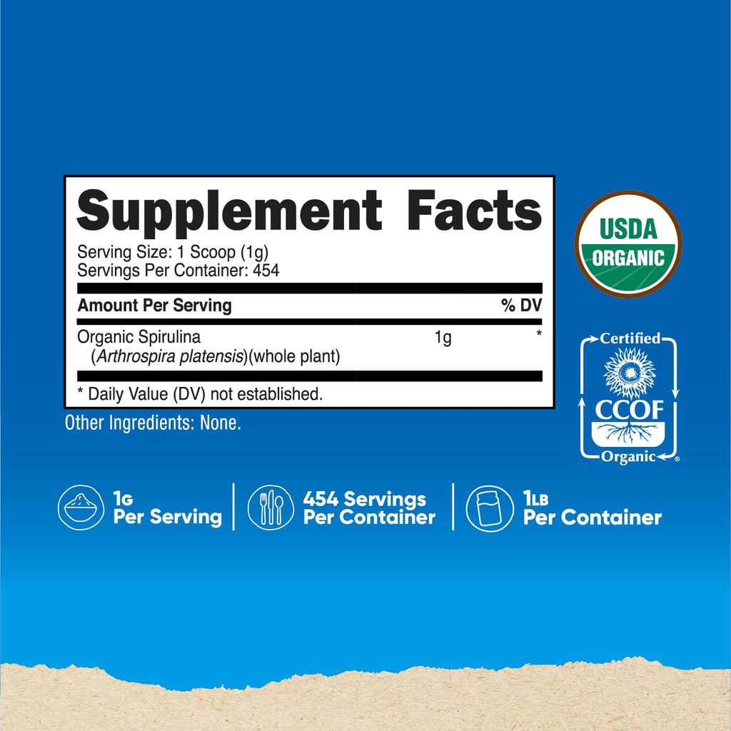 organic spirulina powder for smoothies