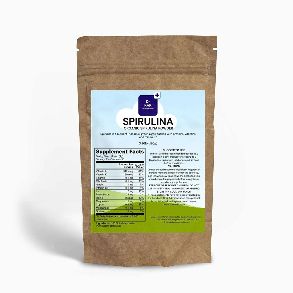 organic spirulina powder for smoothies
