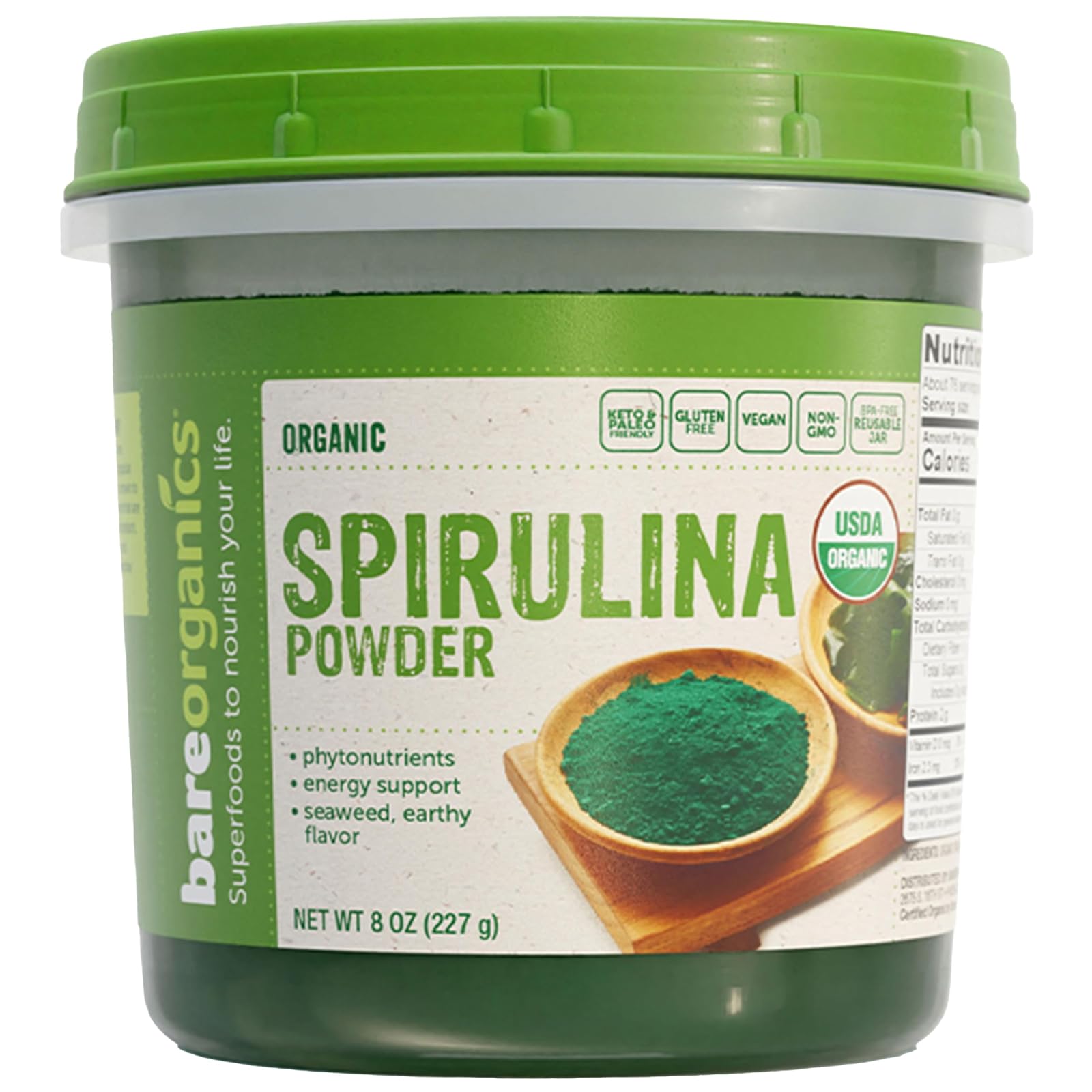 organic spirulina powder for smoothies