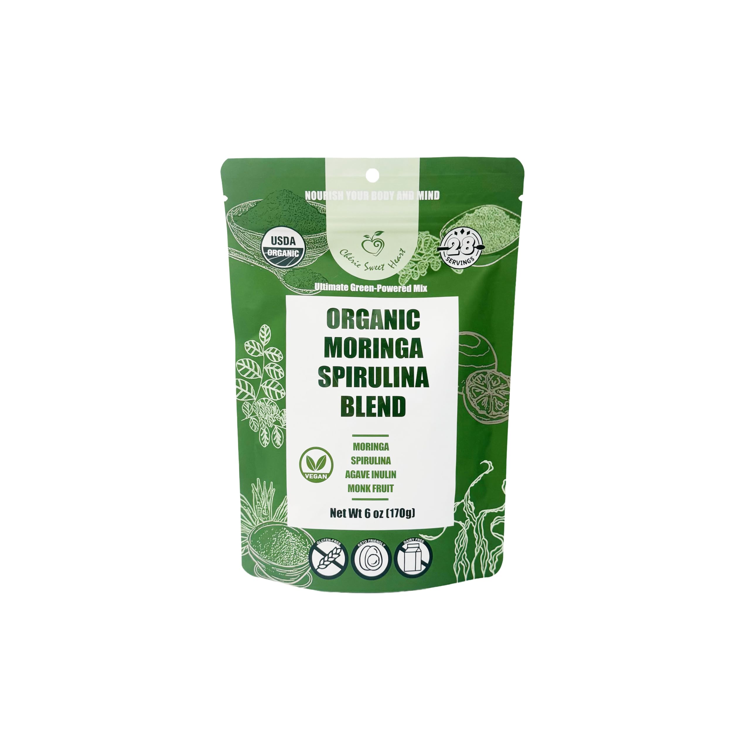 organic spirulina superfood blend