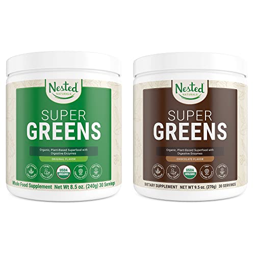 Organic spirulina superfood powder