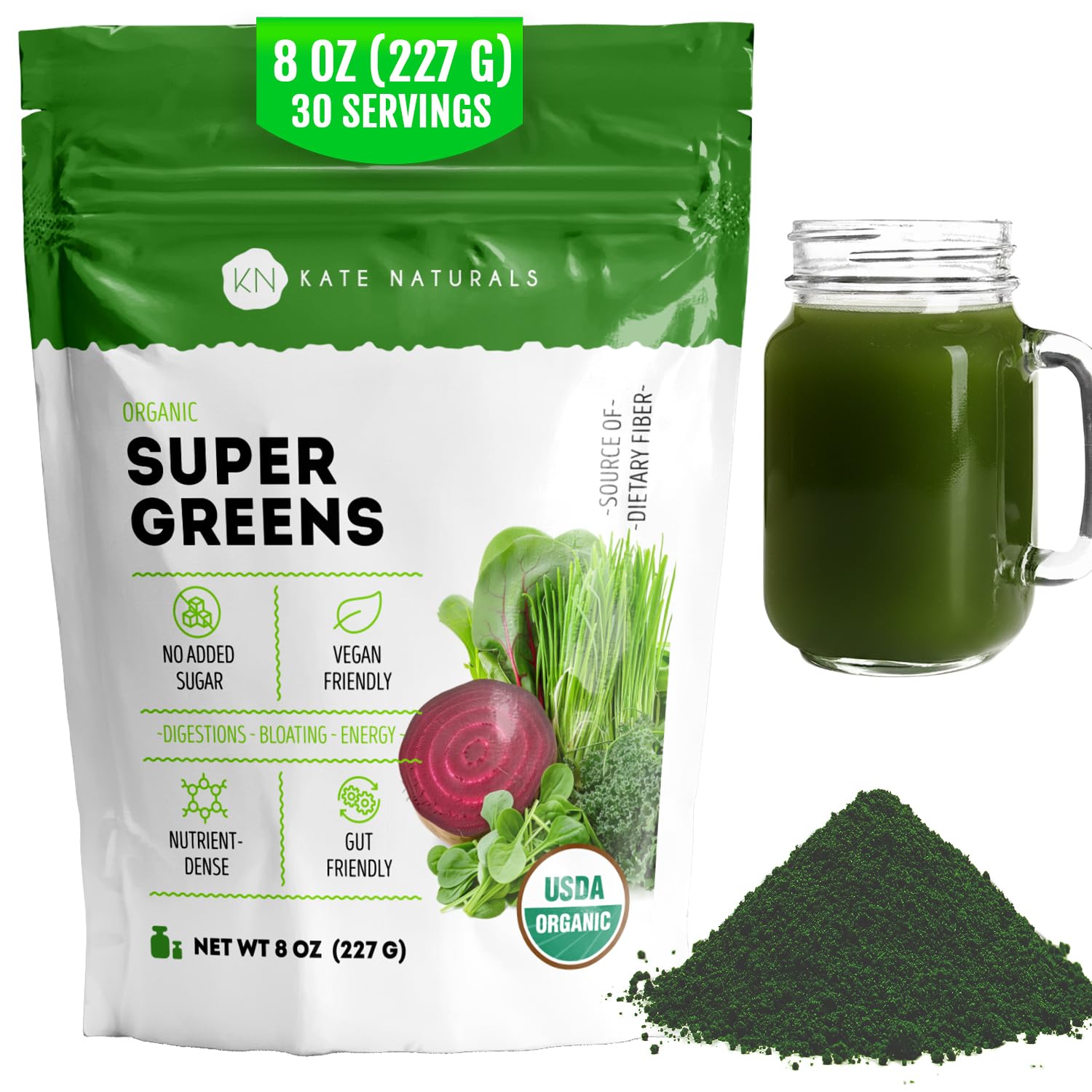 organic spirulina superfood powder