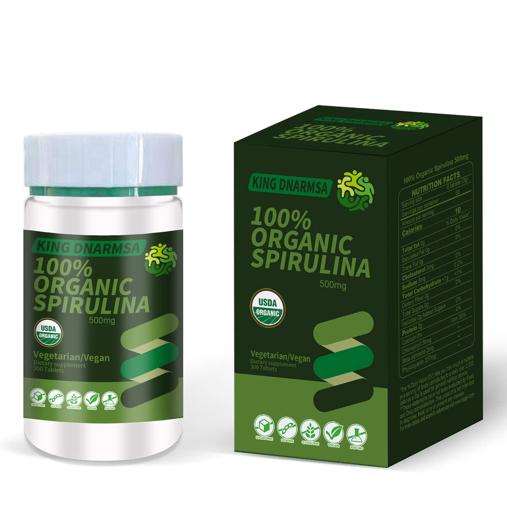 organic spirulina tablets for energy