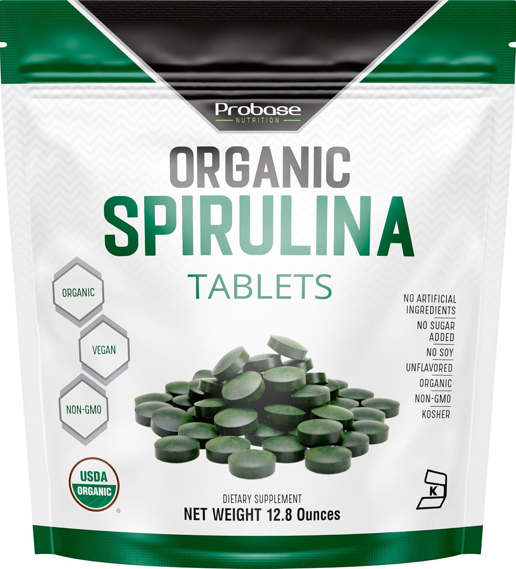 organic spirulina tablets for energy