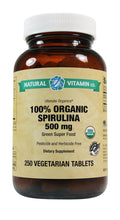 organic spirulina tablets for energy