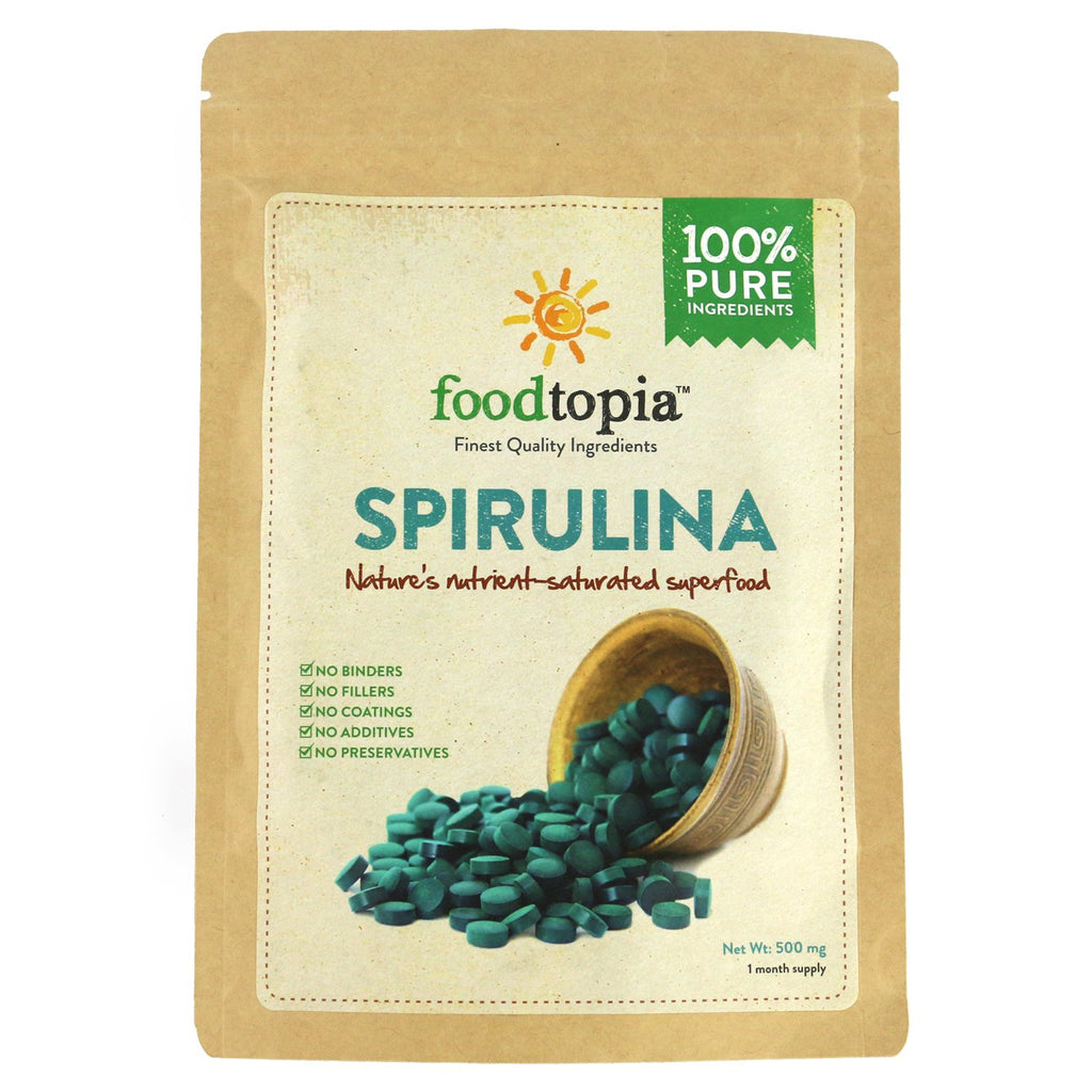 organic spirulina tablets for energy