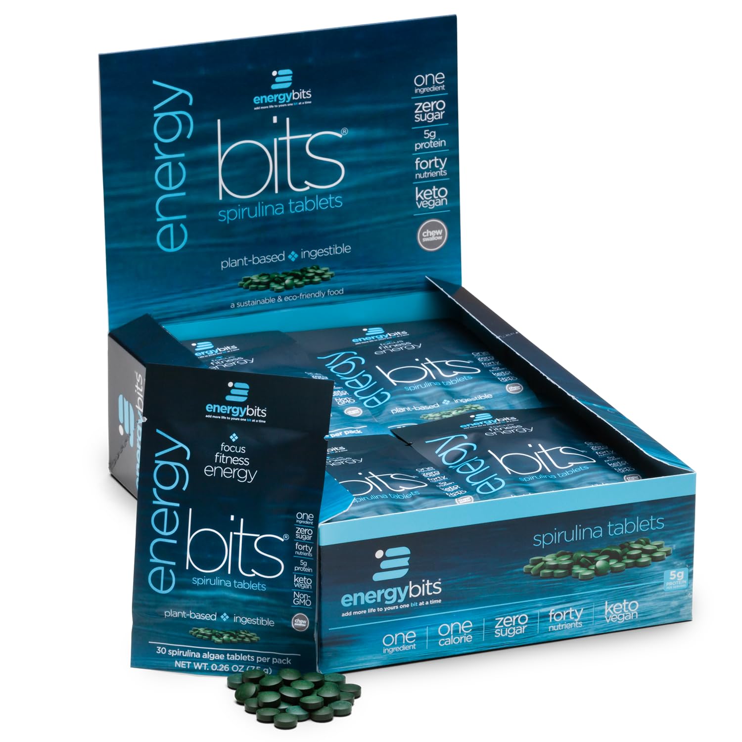 organic spirulina tablets for energy