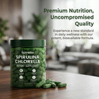 Organic spirulina tablets for health