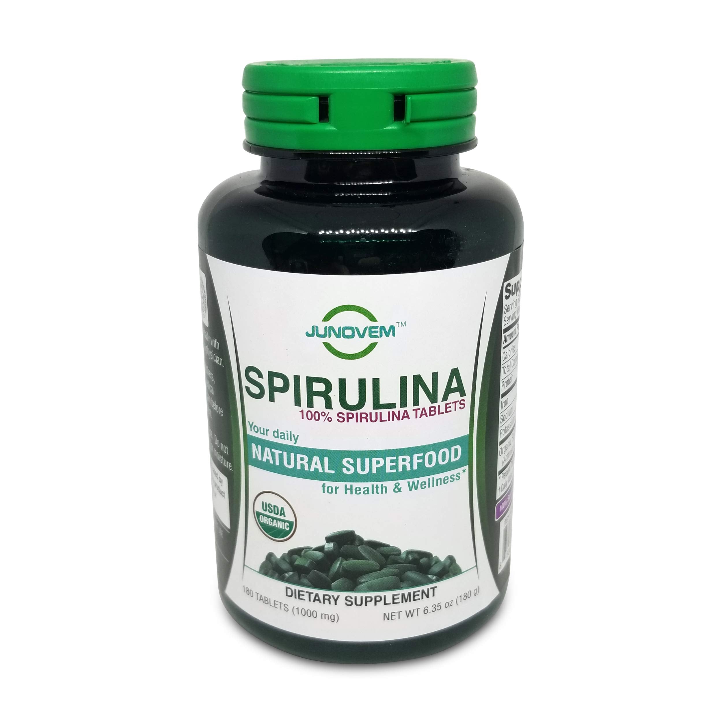 organic spirulina tablets for health