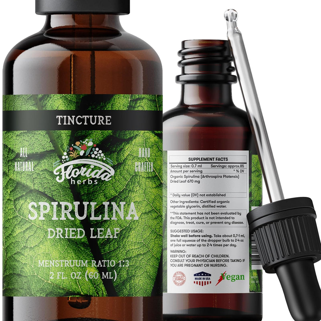 organic spirulina tincture for energy