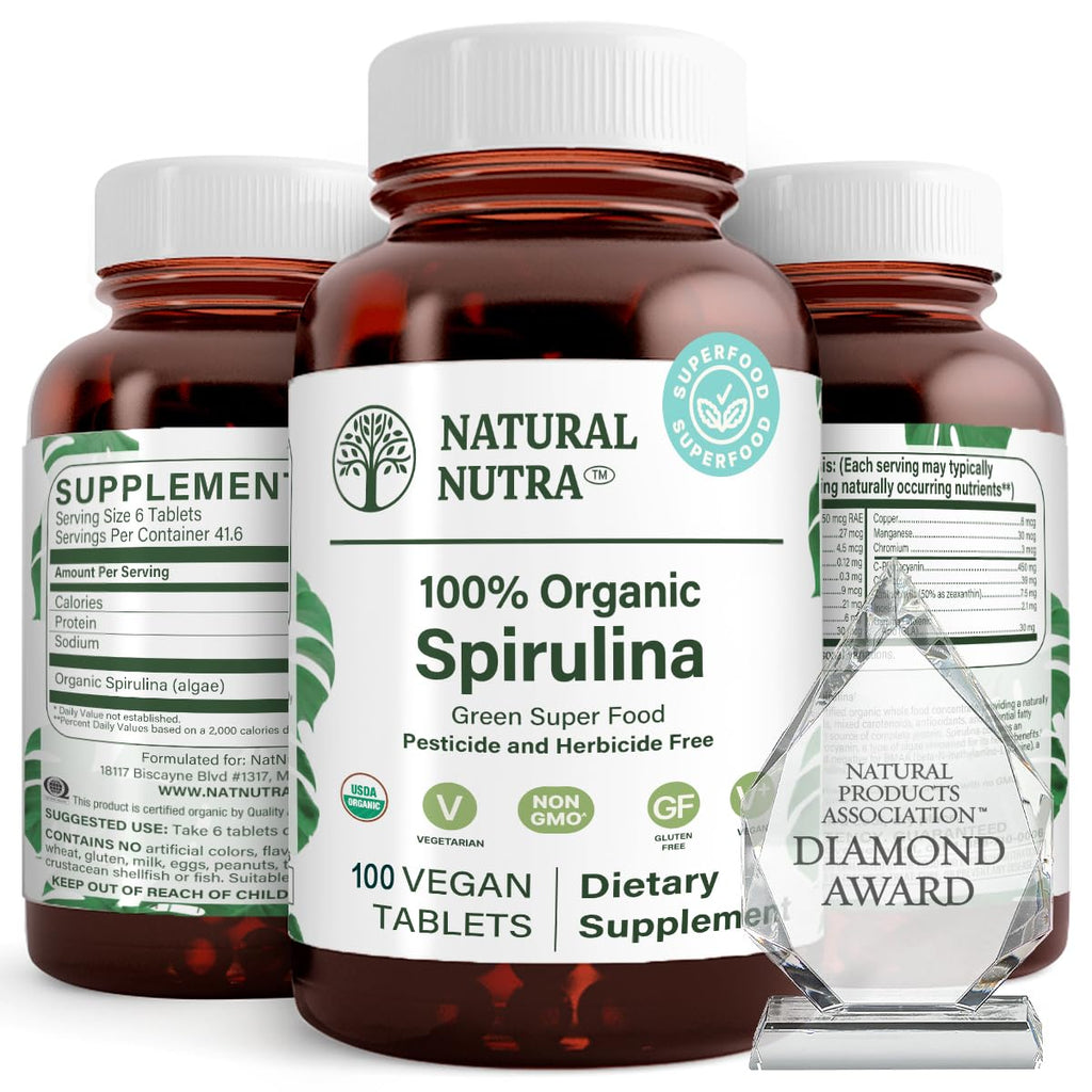 organic spirulina vegan tablets