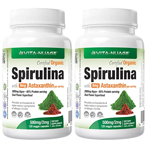 Organic spirulina with astaxanthin benefits