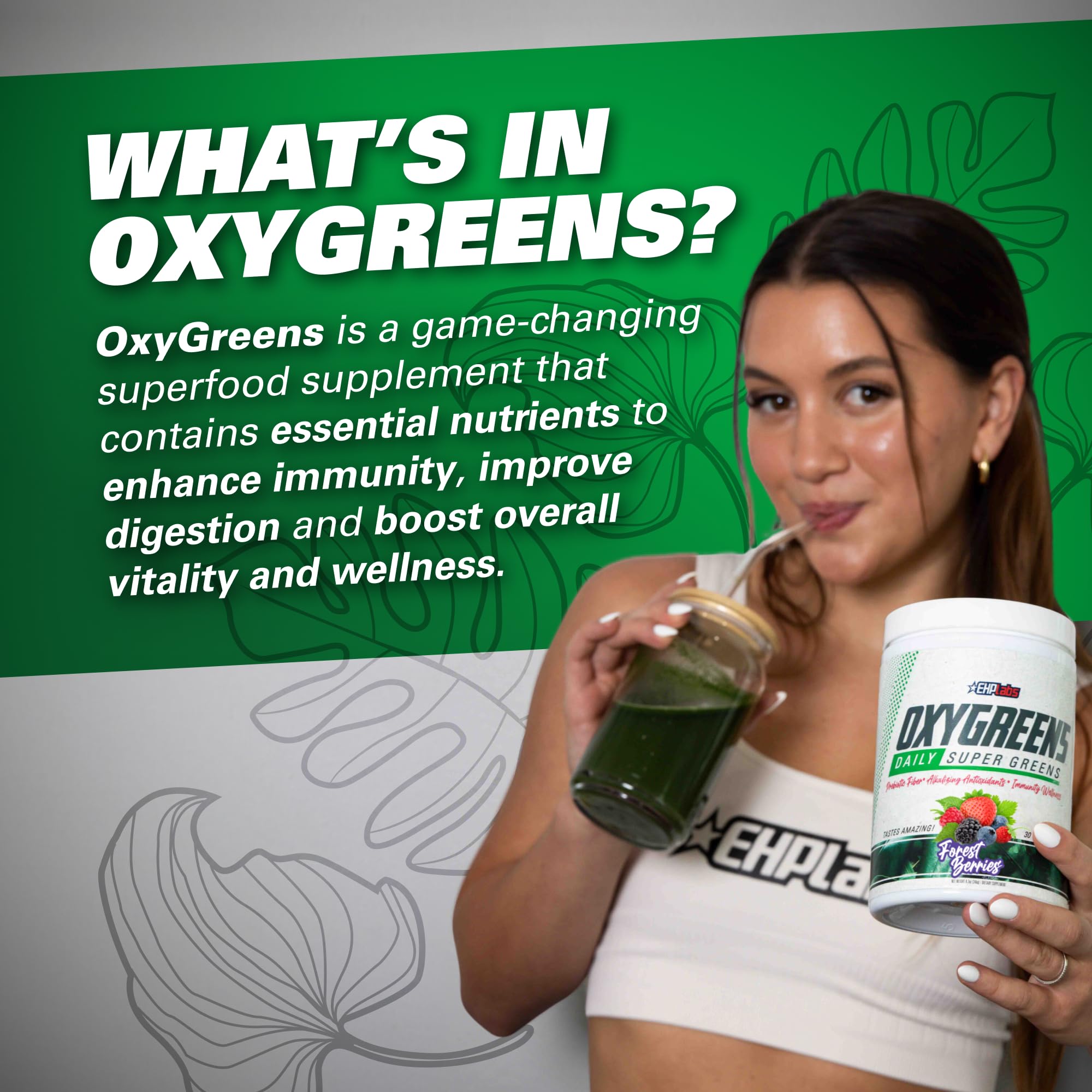 Organic spirulina with prebiotic fibre