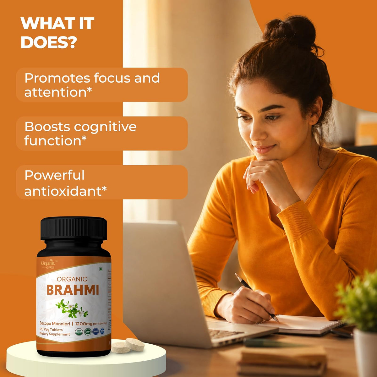 organic spree brahmi cognitive support