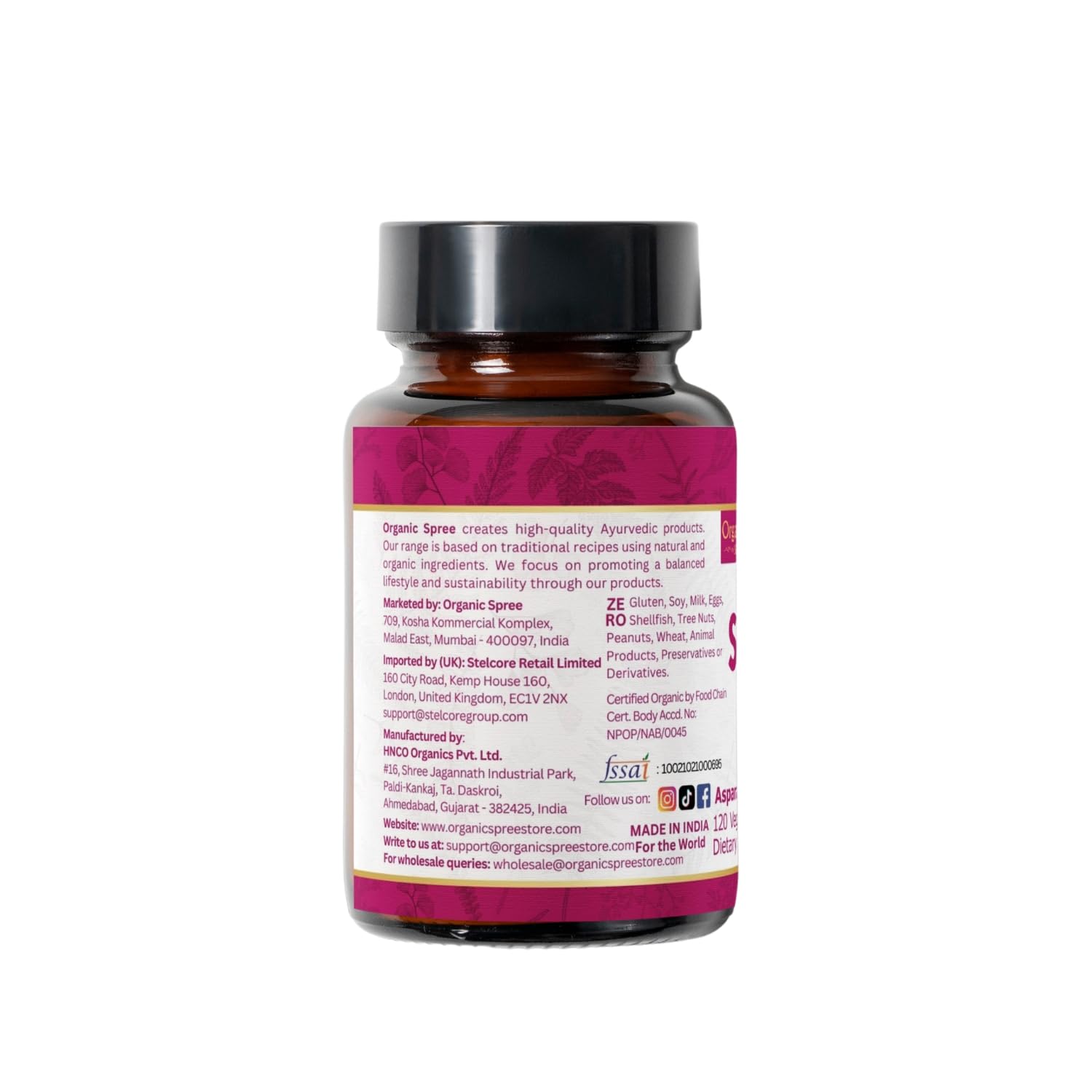 Organic Spree Shatavari for women's health