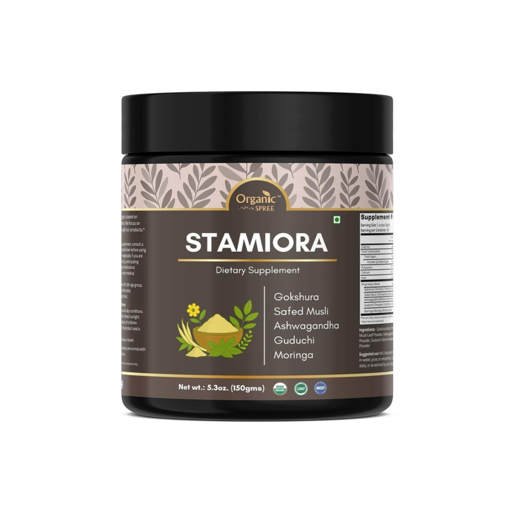 organic spree stamiora powder benefits