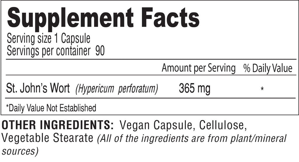 organic st. john's wort for mood support