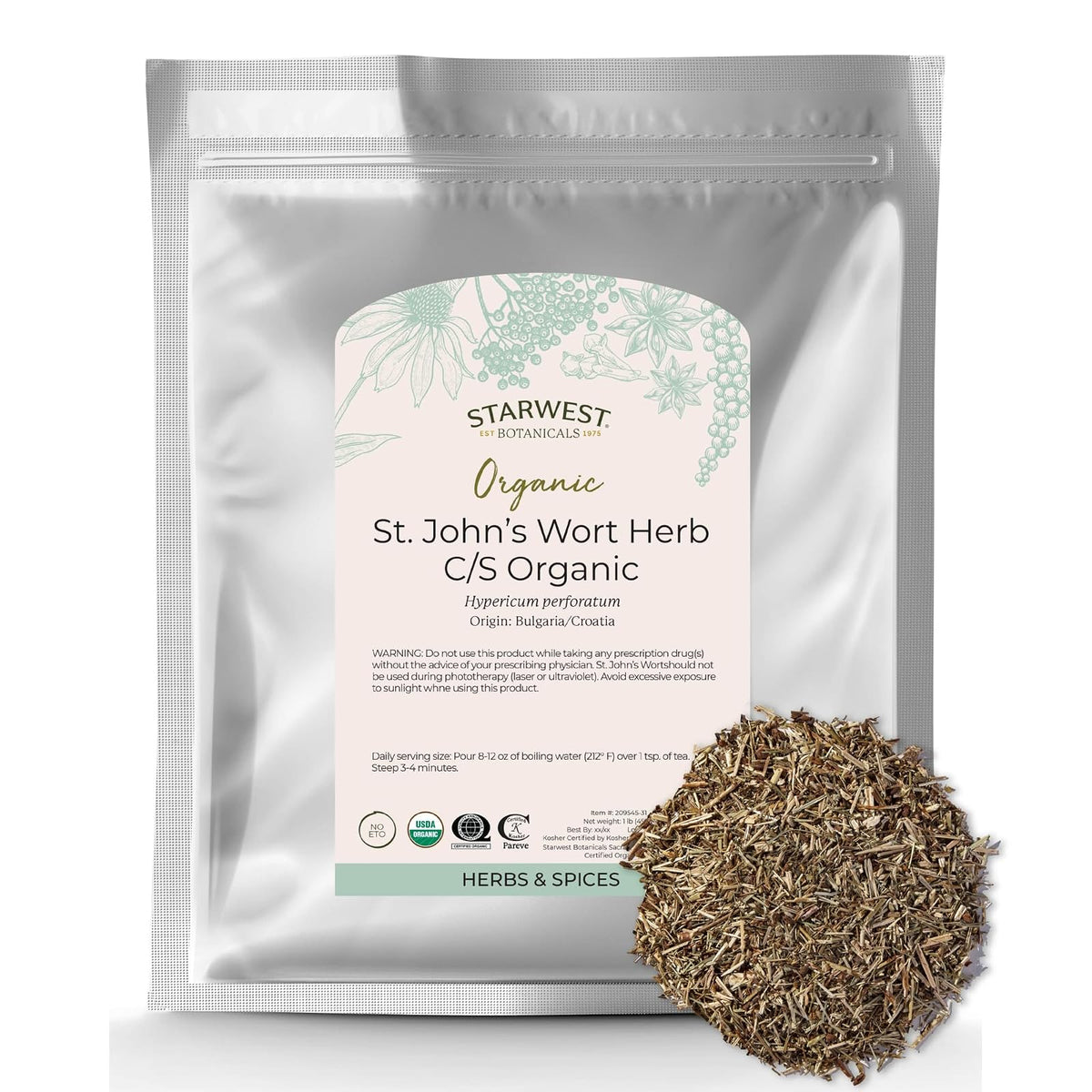 organic St. John's Wort herb
