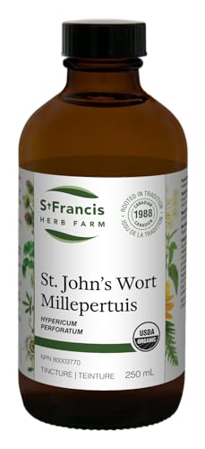 organic st. john's wort herbal remedy