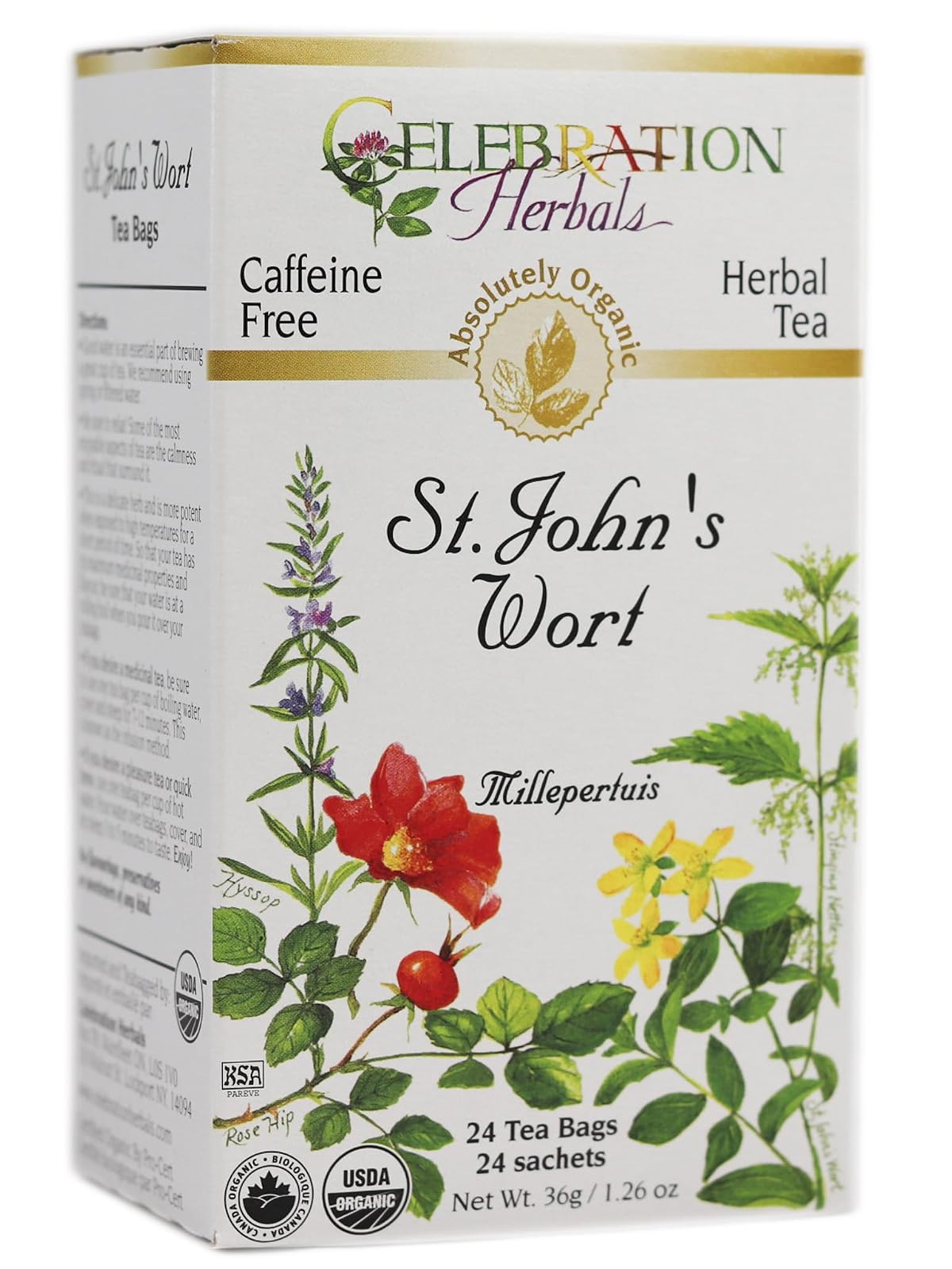 organic St John's Wort tea bags