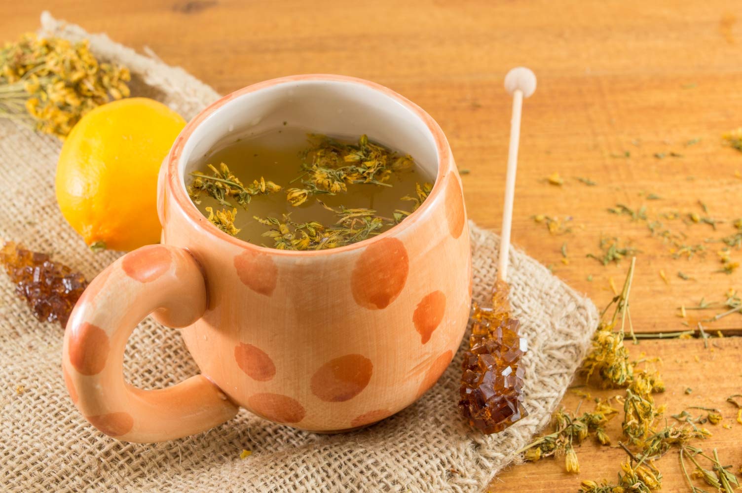 organic st. john's wort tea leaves