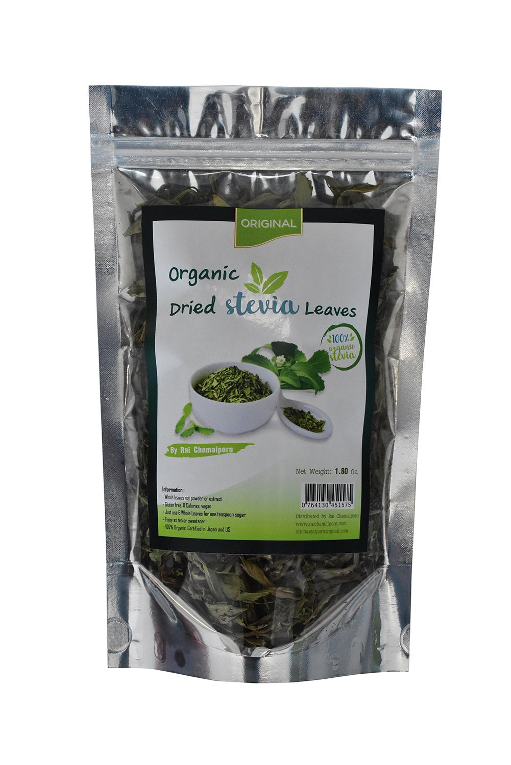 organic stevia leaves for sweetening