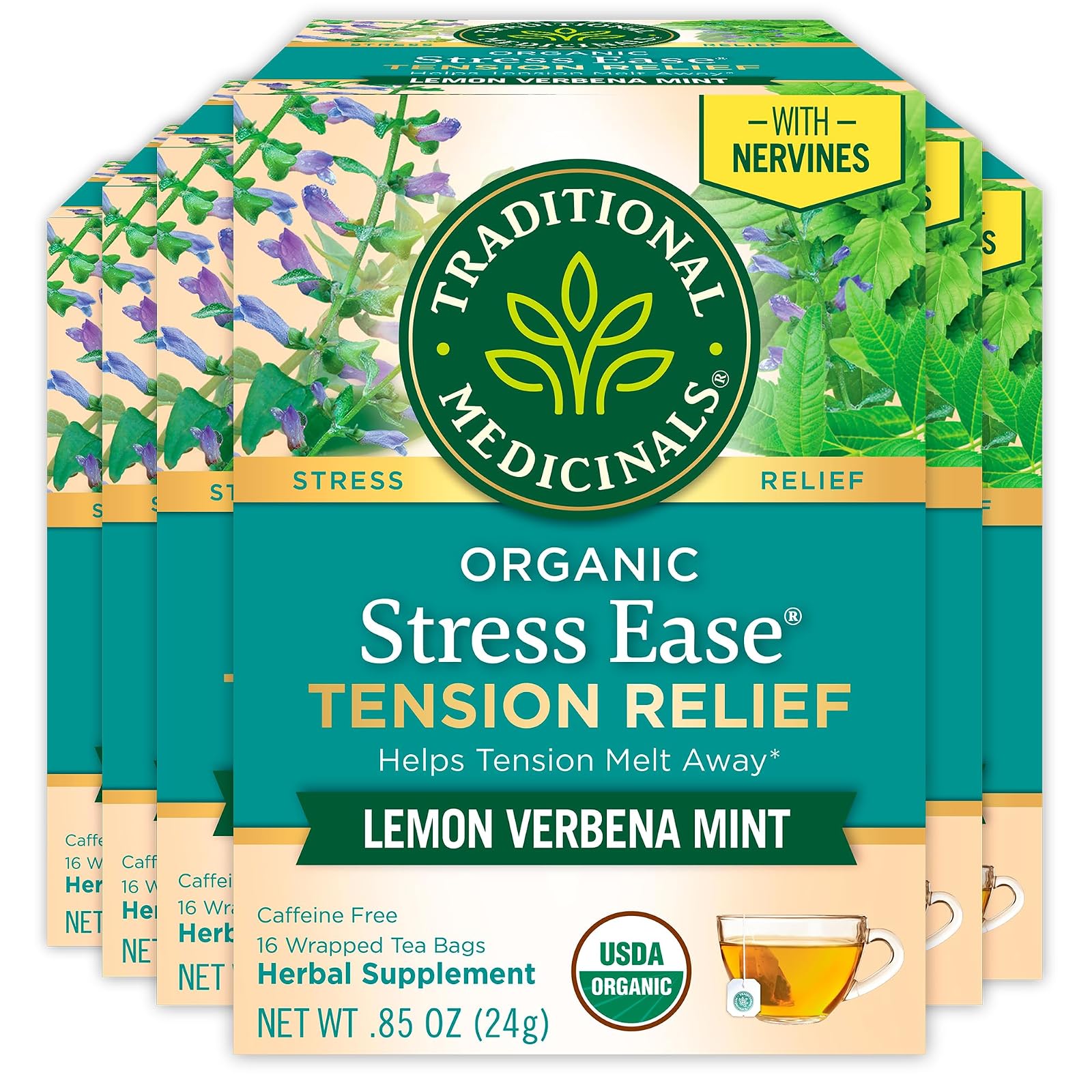 organic stress ease herbal tea