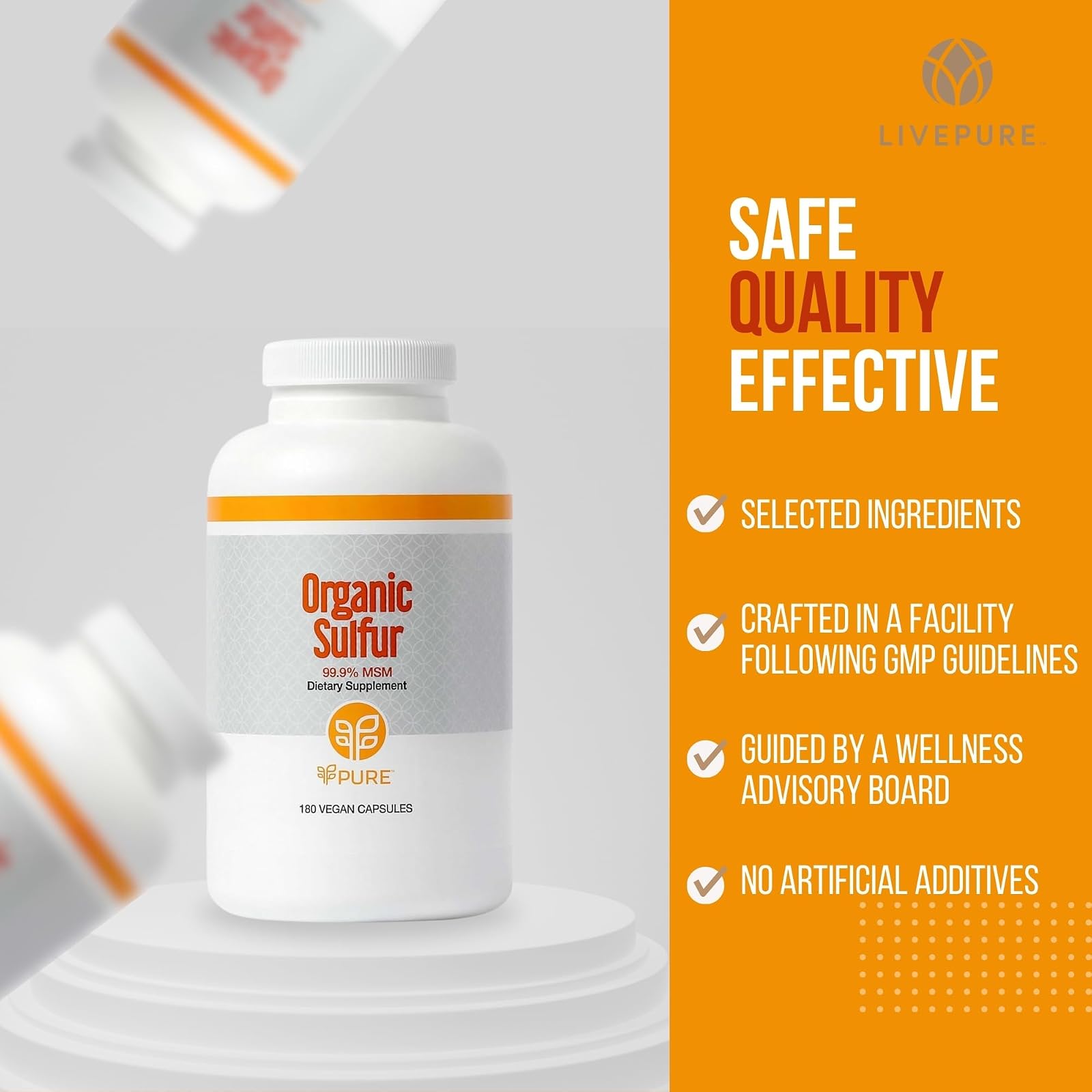 organic sulfur capsules for wellness