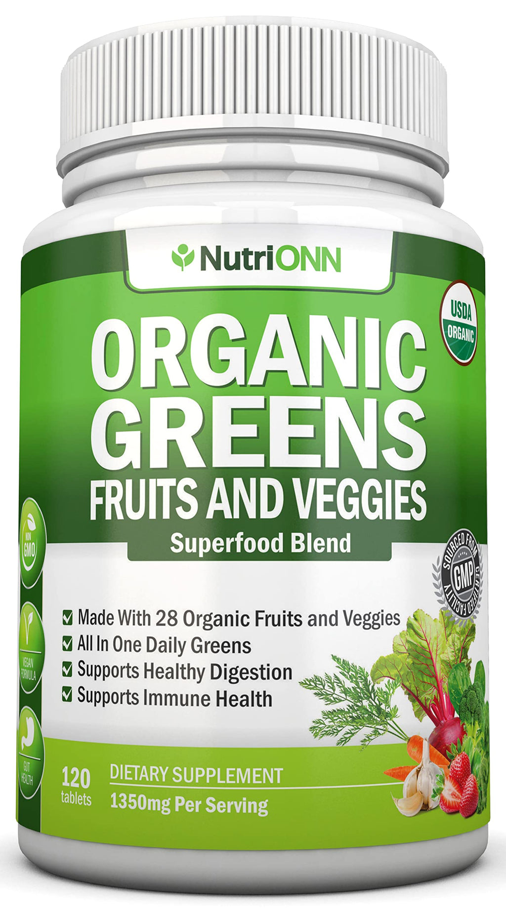 organic super greens capsules for energy