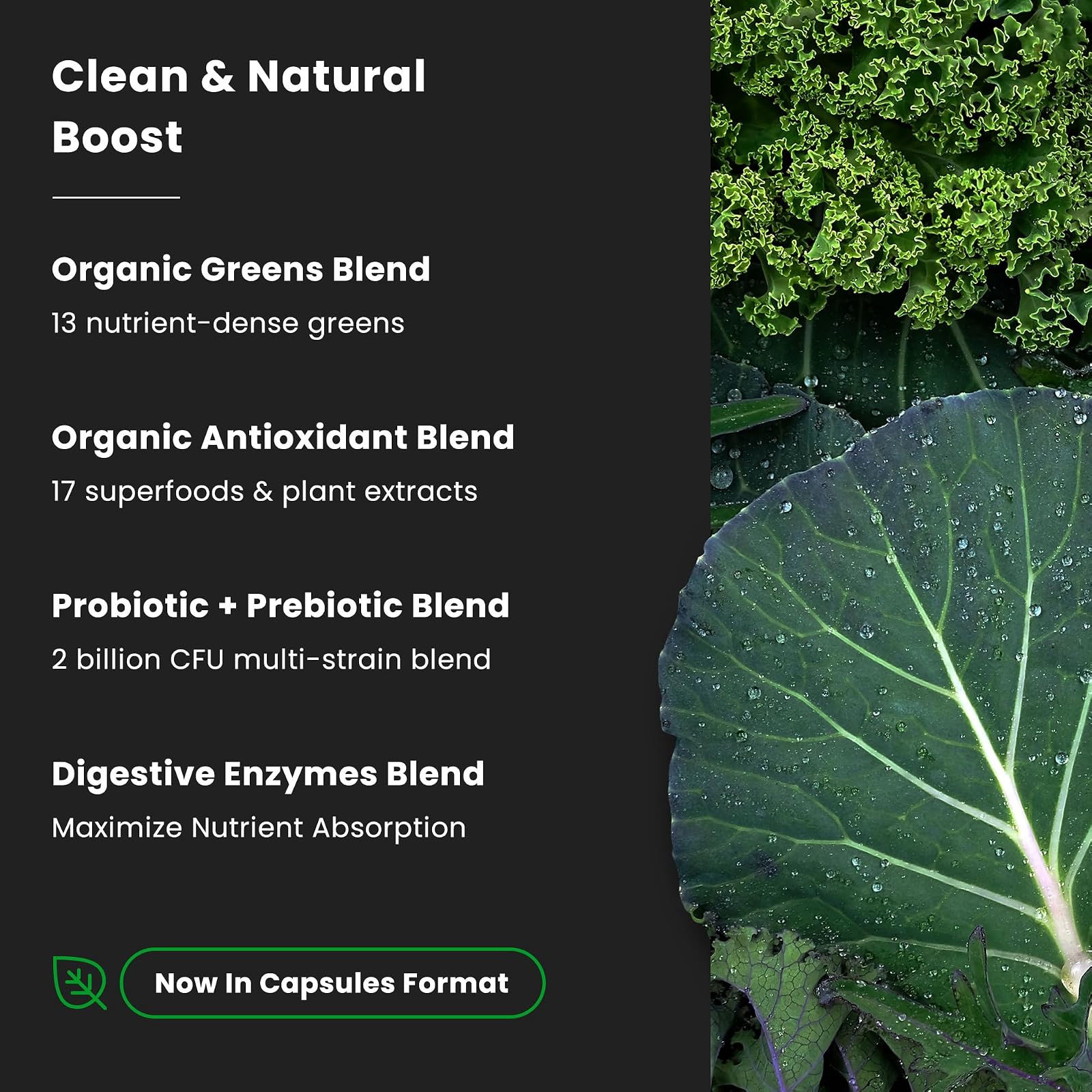 Organic Super Greens daily health boost