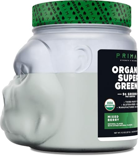 Organic super greens for detox