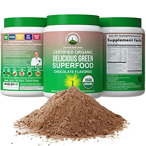 organic super greens for energy boost