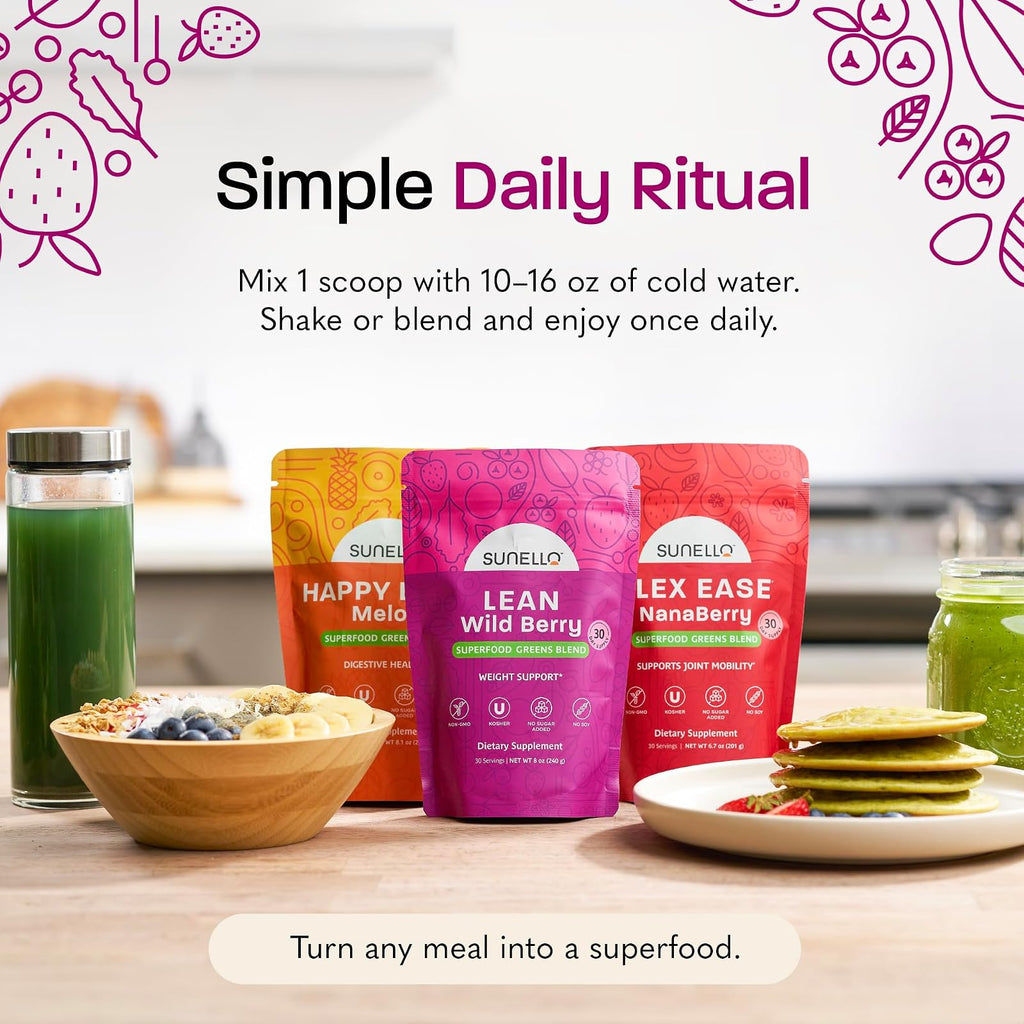 Organic super greens for wellness