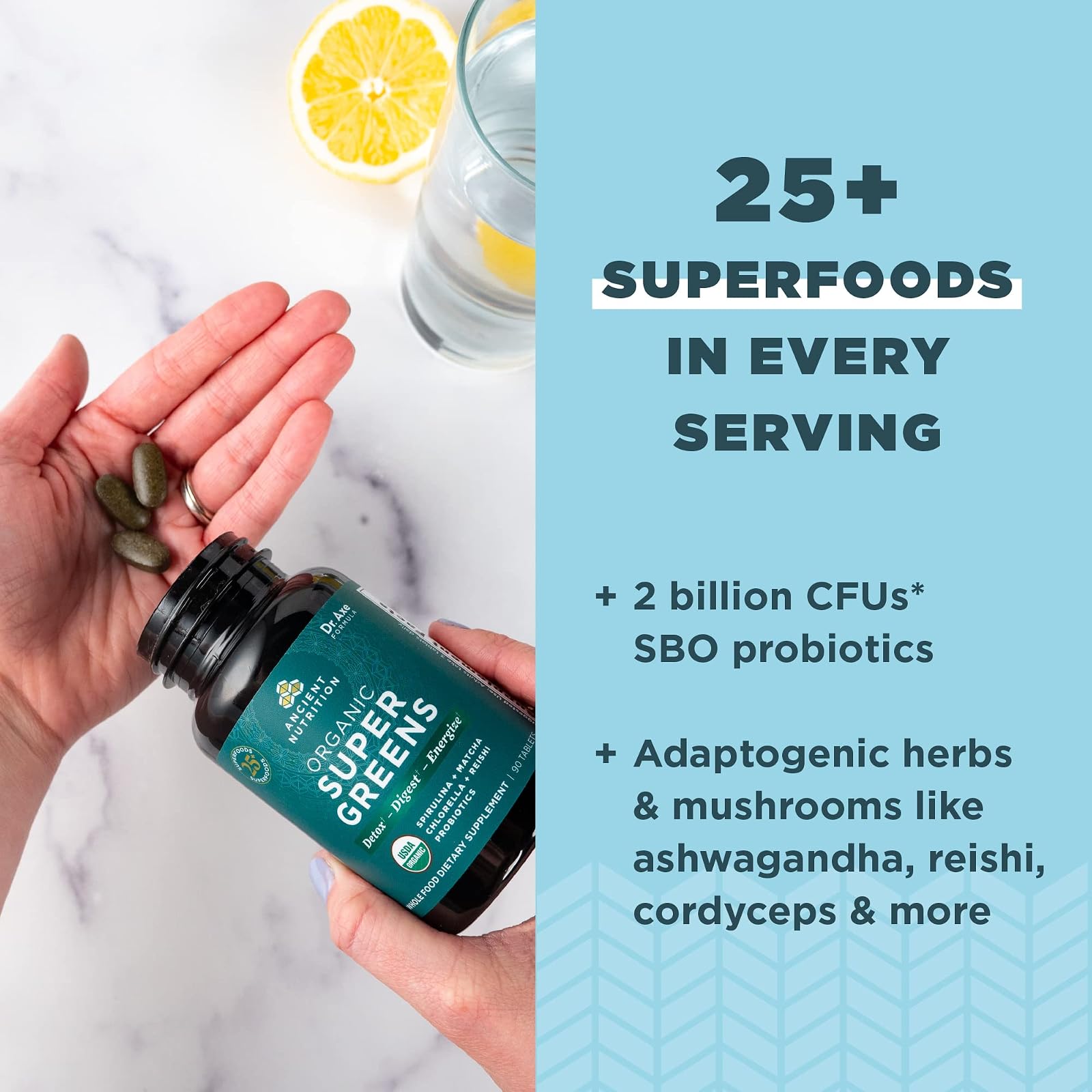 organic super greens for women's wellness