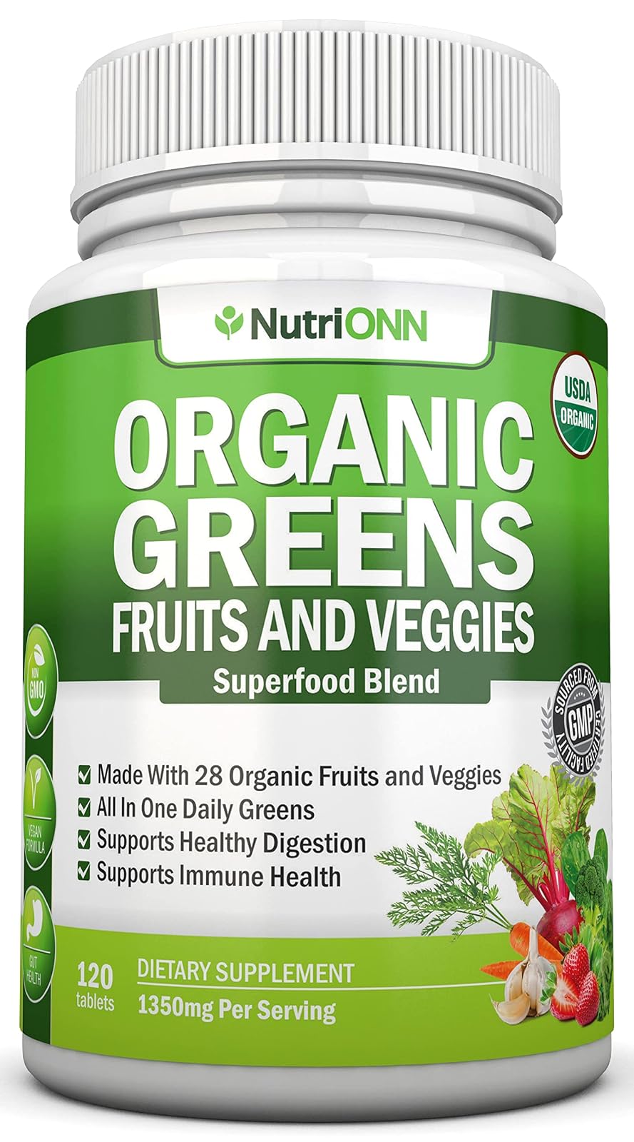 organic super greens multivitamins