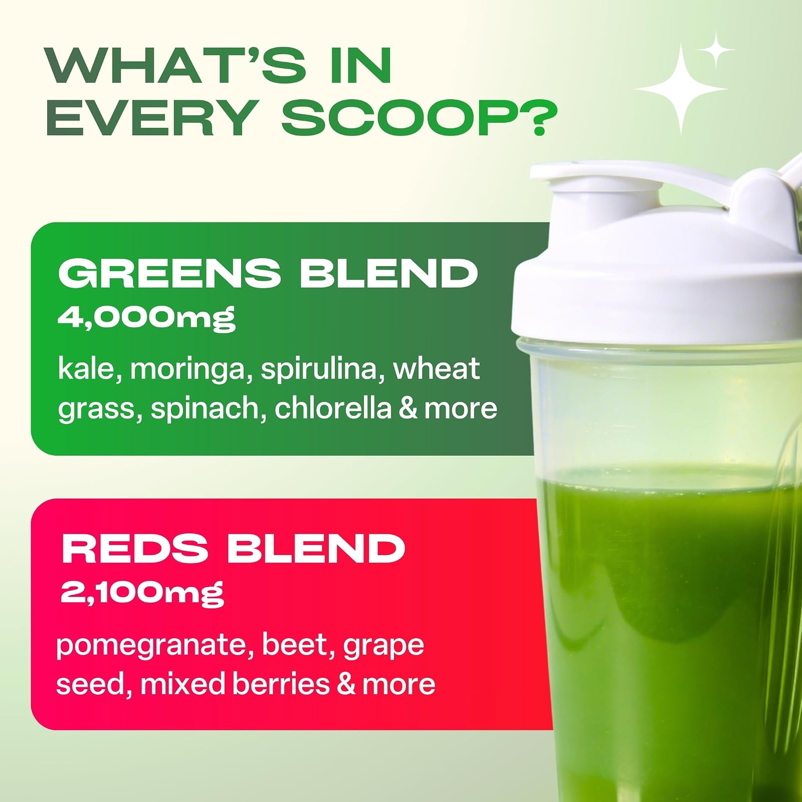 organic super greens powder blend