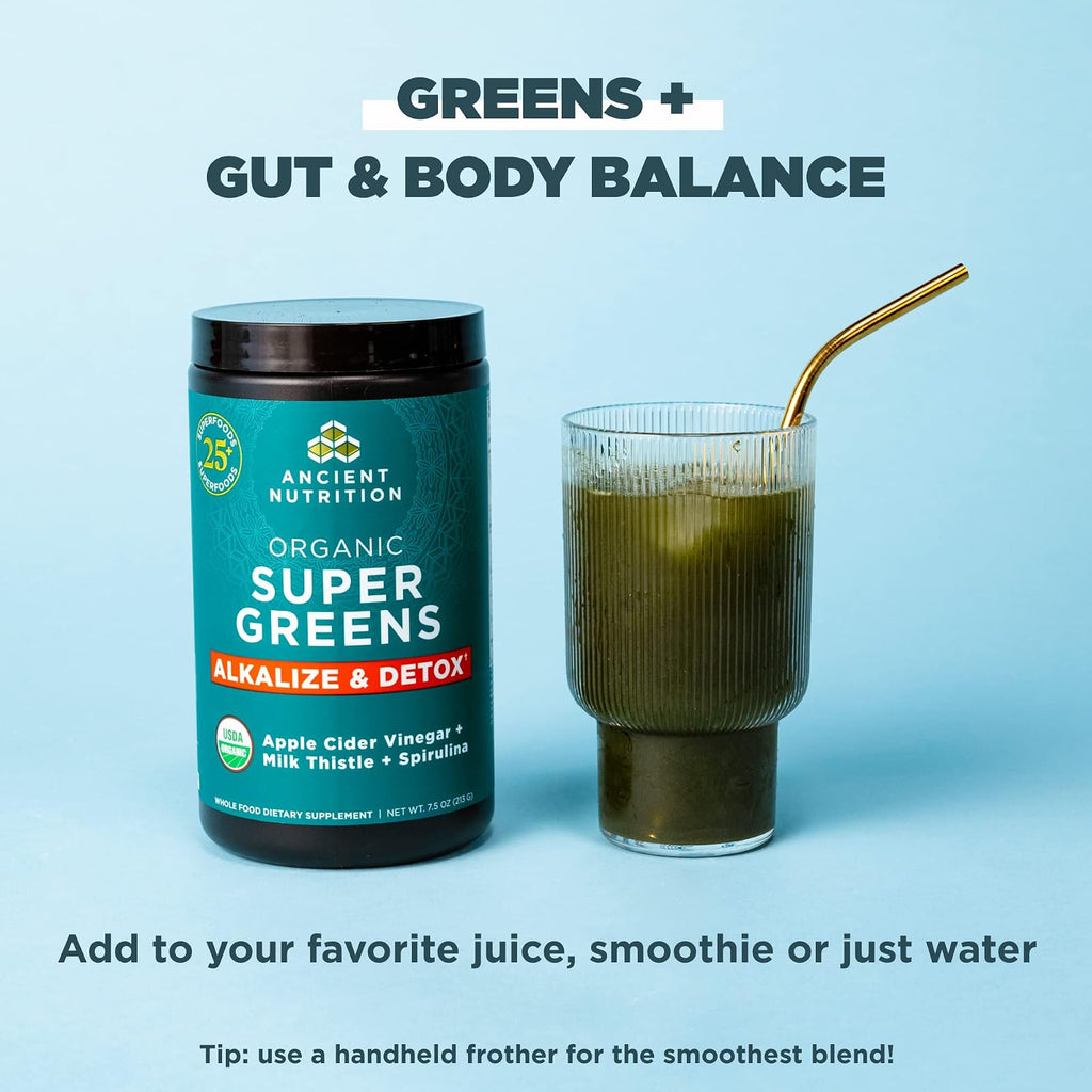 organic super greens powder for detox