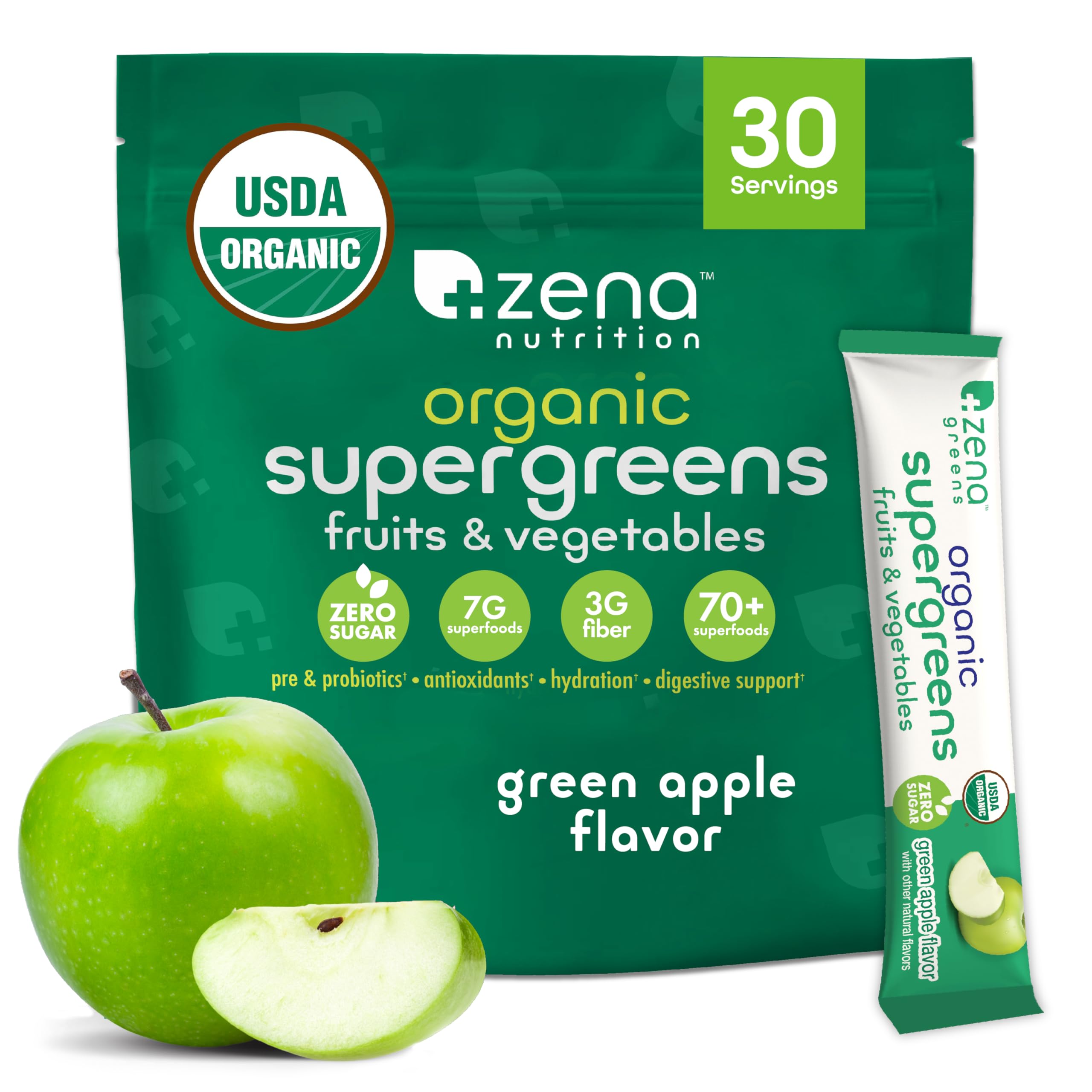 organic super greens powder for energy