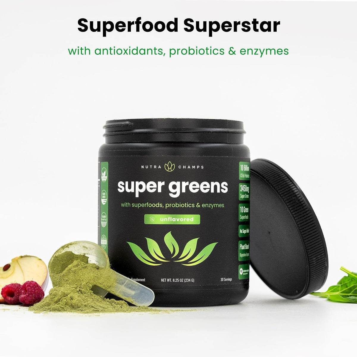 organic super greens powder for smoothies