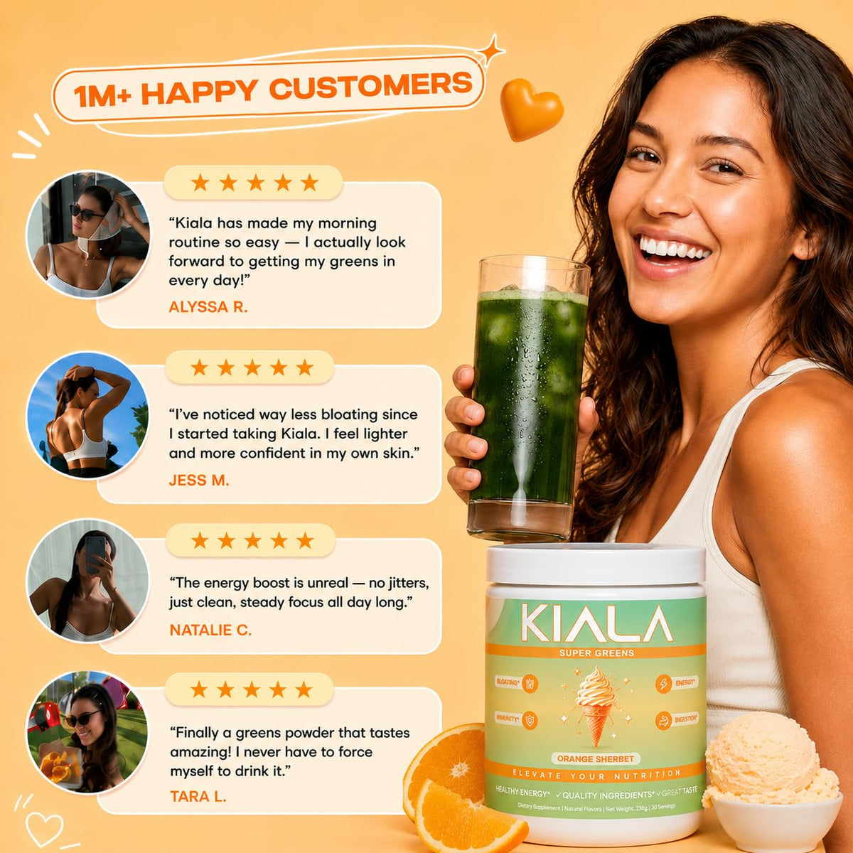 organic super greens powder for wellness