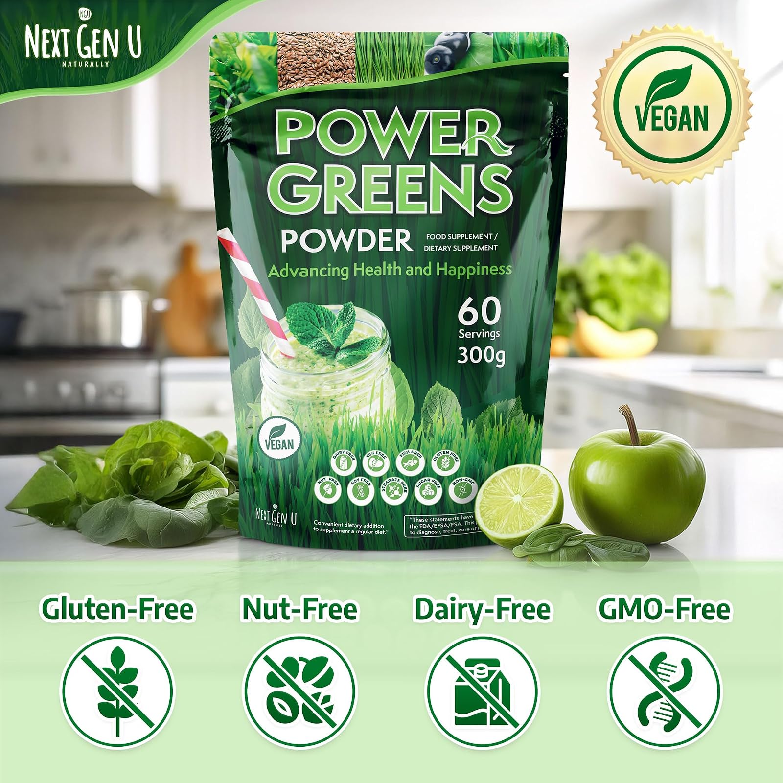 organic super greens powder supplement