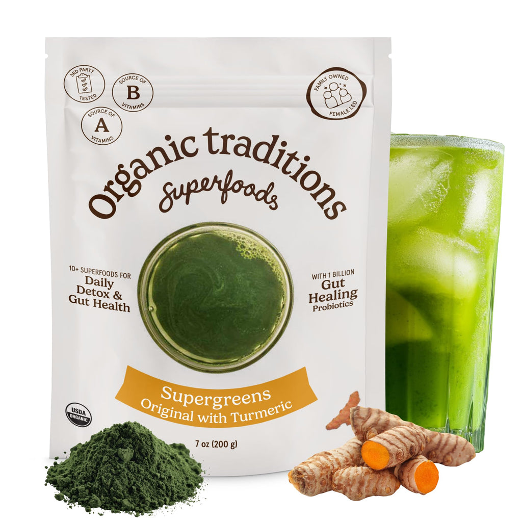 Organic Super Greens Turmeric Powder