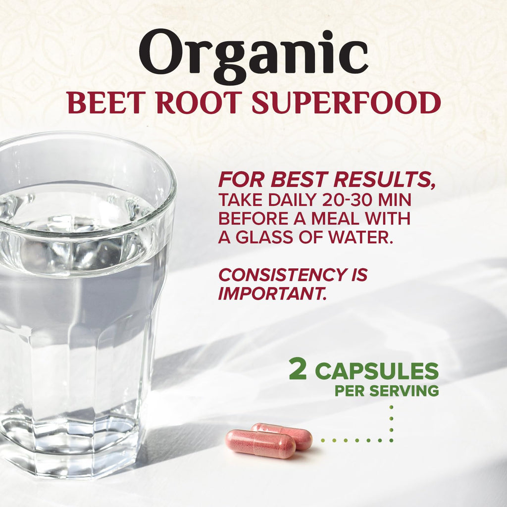 organic superfood beet root capsules